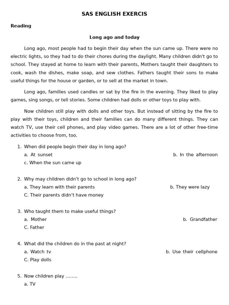 Sas 1 English Kls 4 Ats | PDF | Common Cold