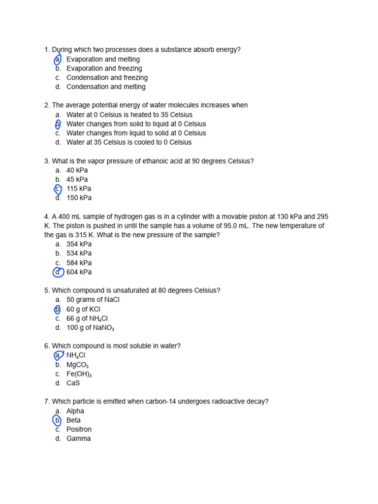 Matthew Heslop - Chemistry Final Exam Review Sheet - Google Docs | PDF ...