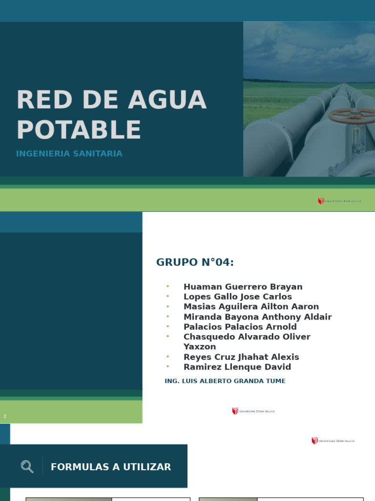 Red de Agua Potable | PDF | Agua | Geografía Física