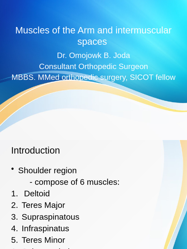 Muscles of The Arm and Triangular Muscular Spaces | PDF