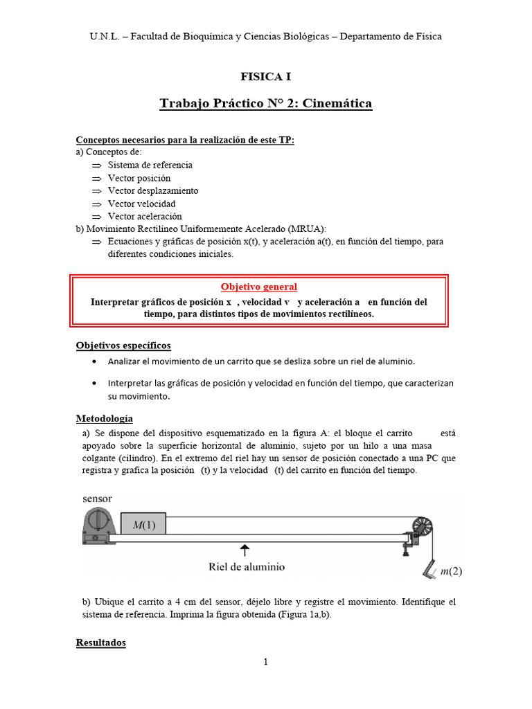 TP03 Cinematica 2025 | PDF | Aceleración | Velocidad