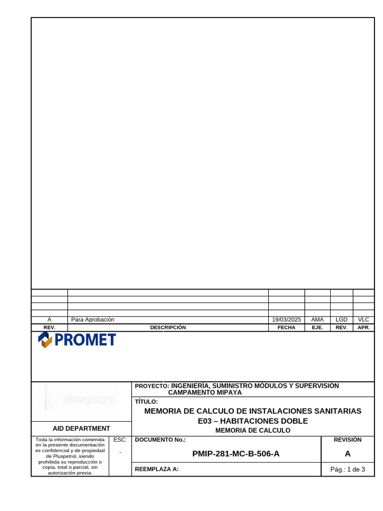 E03 Memoria de Calculos IISS | PDF | Tecnologías de gas | Ingeniería Química