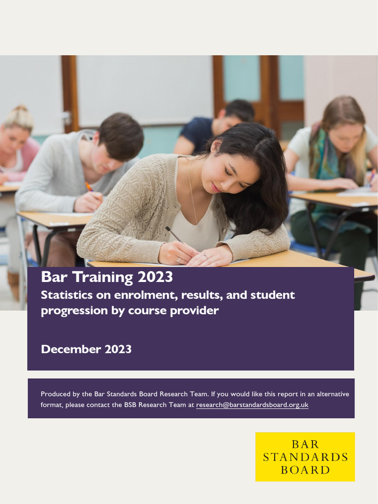 Bar Training 2023 Statistics by Course Providerfinal | PDF | Barrister
