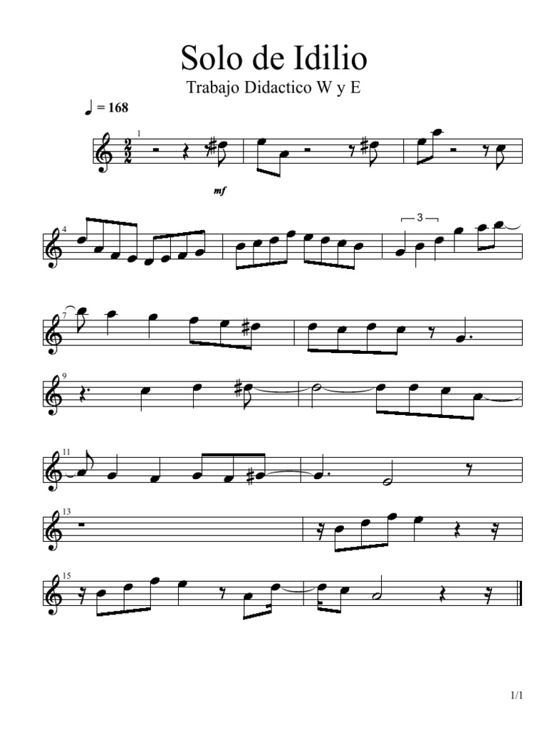 Solo de Idilio | PDF