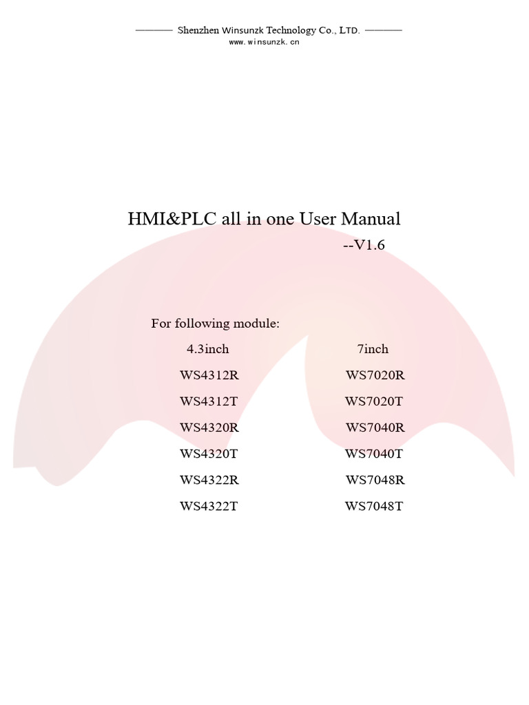Winsun HMI & PLC User Manual V1.6 | PDF | Programmable Logic Controller ...