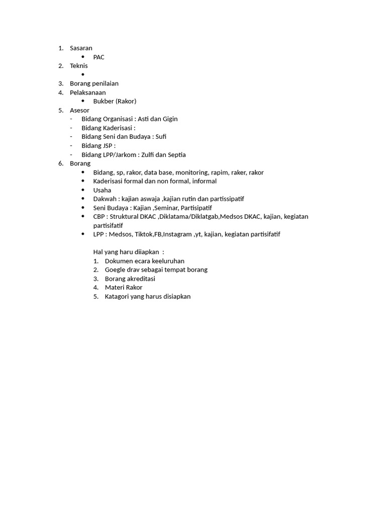 Hail Rapat Organisasi | PDF