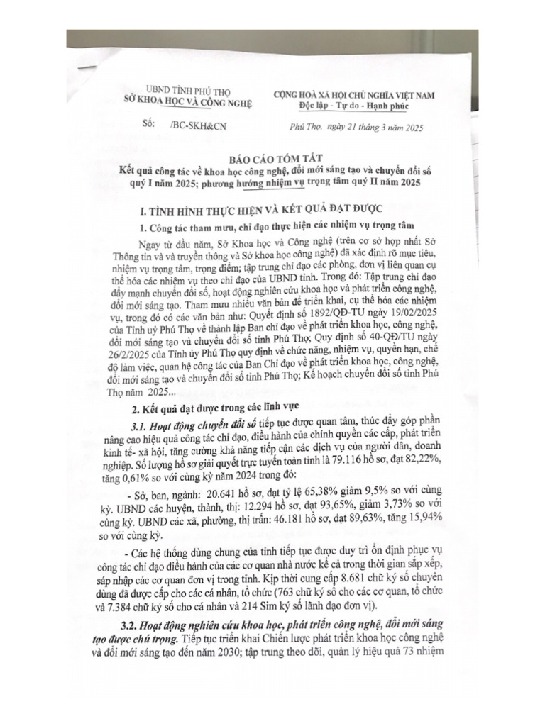 Báo Cáo Sở Trang 1 | PDF