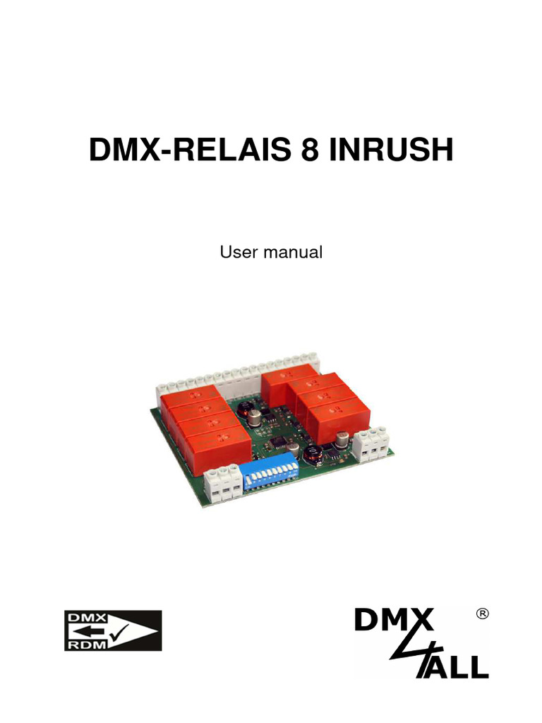 Dmx Relais Interface 8 Inrush English | PDF | Computing | Electrical Engineering
