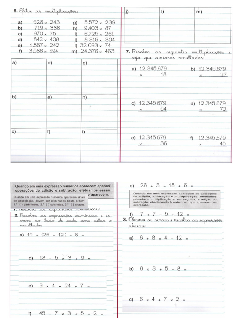 Matematica Contas-medidas-Areas e Perimetro | PDF