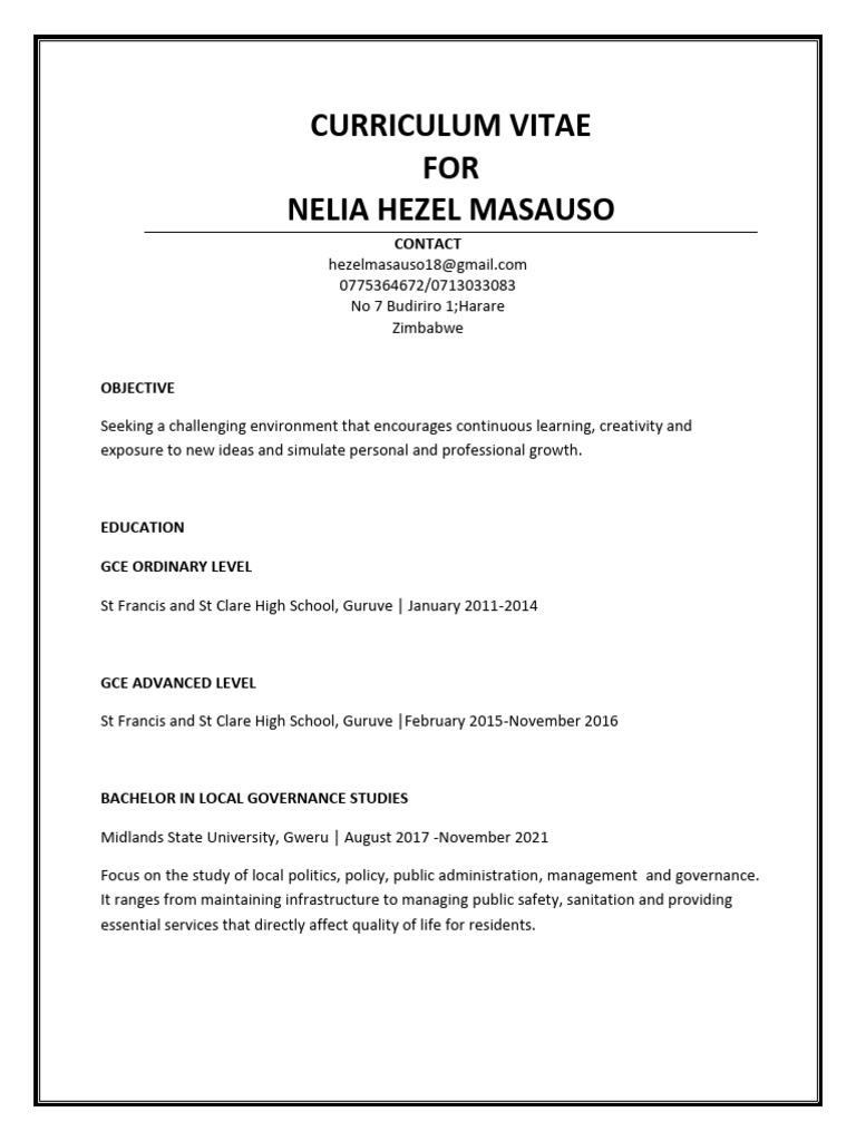 Hezel CV | PDF