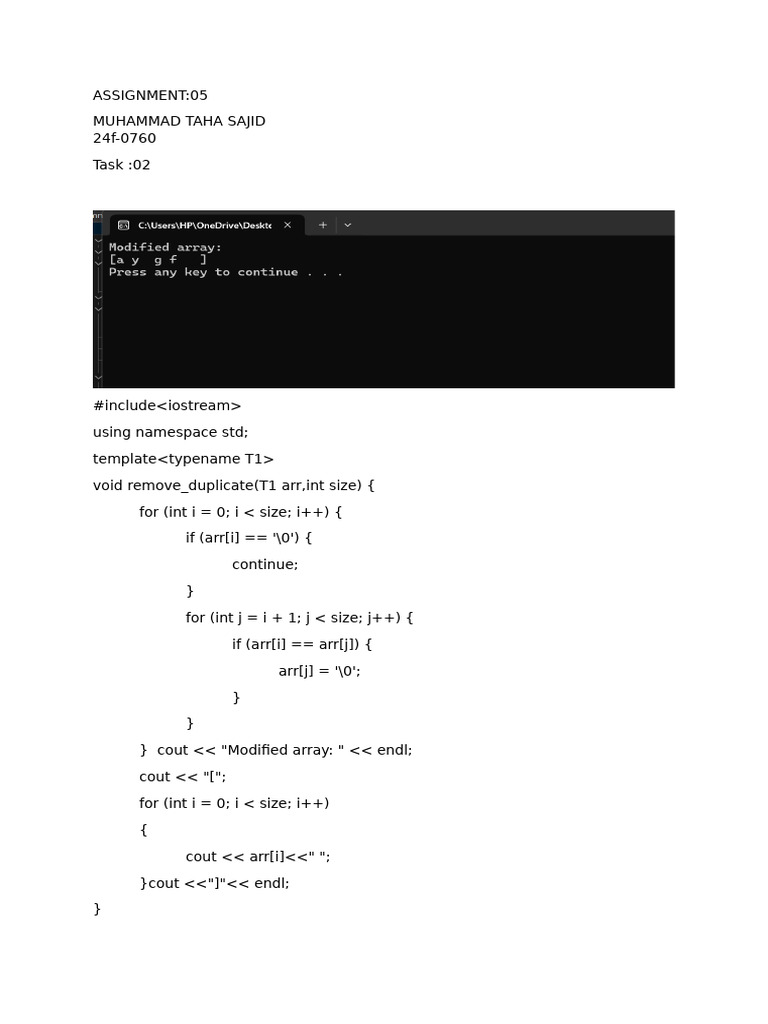Muhammad Taha Sajid 24F-0760 | PDF | Arithmetic | Computing