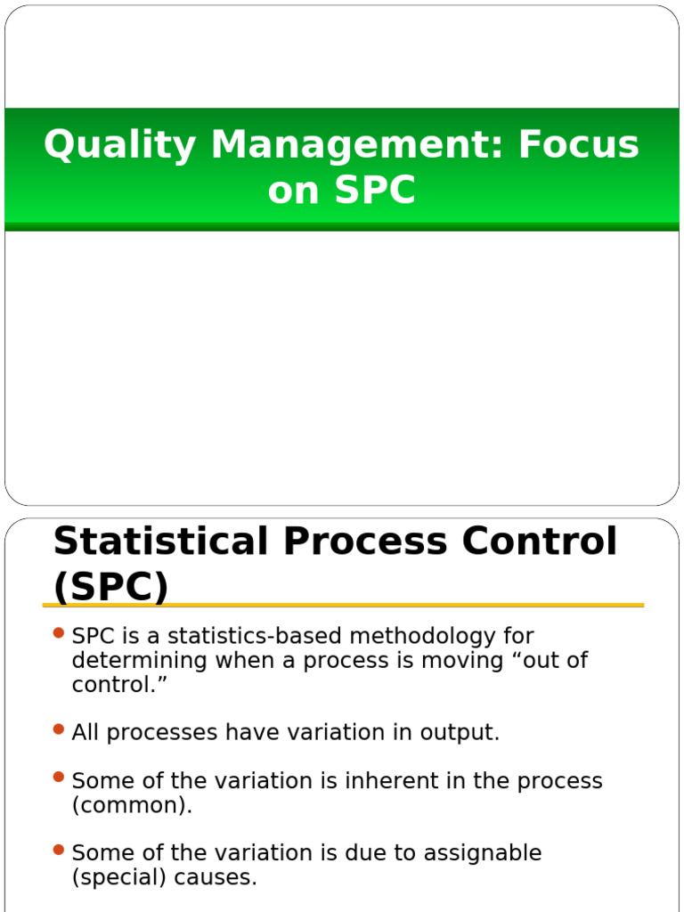 Lecture9 SCMT364 SixSigma SPC 2025 Tagged | PDF