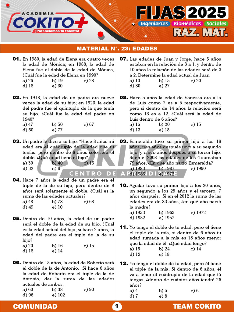 01 Madrugada RM 23 Edades | PDF
