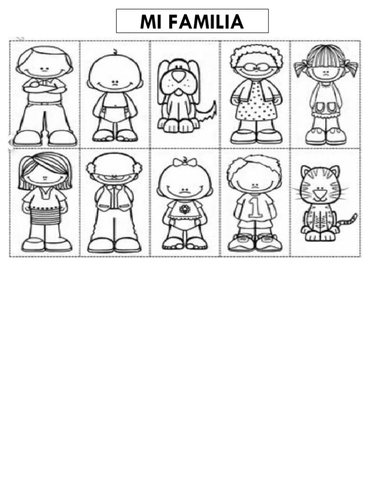 La Familia para Recortar | PDF