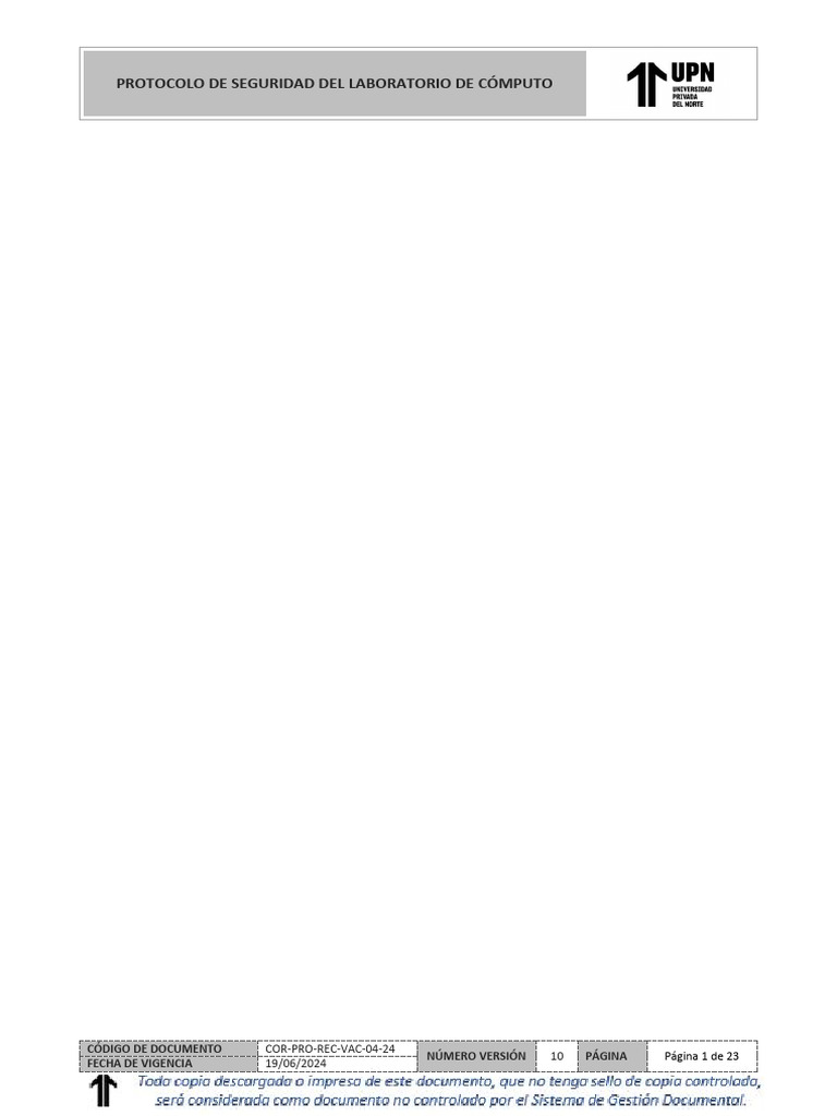 Protocolo de Seguridad Lab. Cómputo | PDF | Laboratorios | Residuos