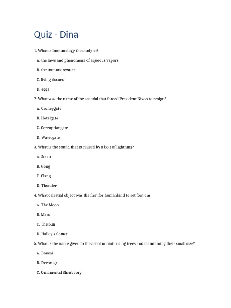 Dina 1 | PDF