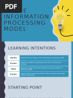 Welford's Information Processing Model | PDF