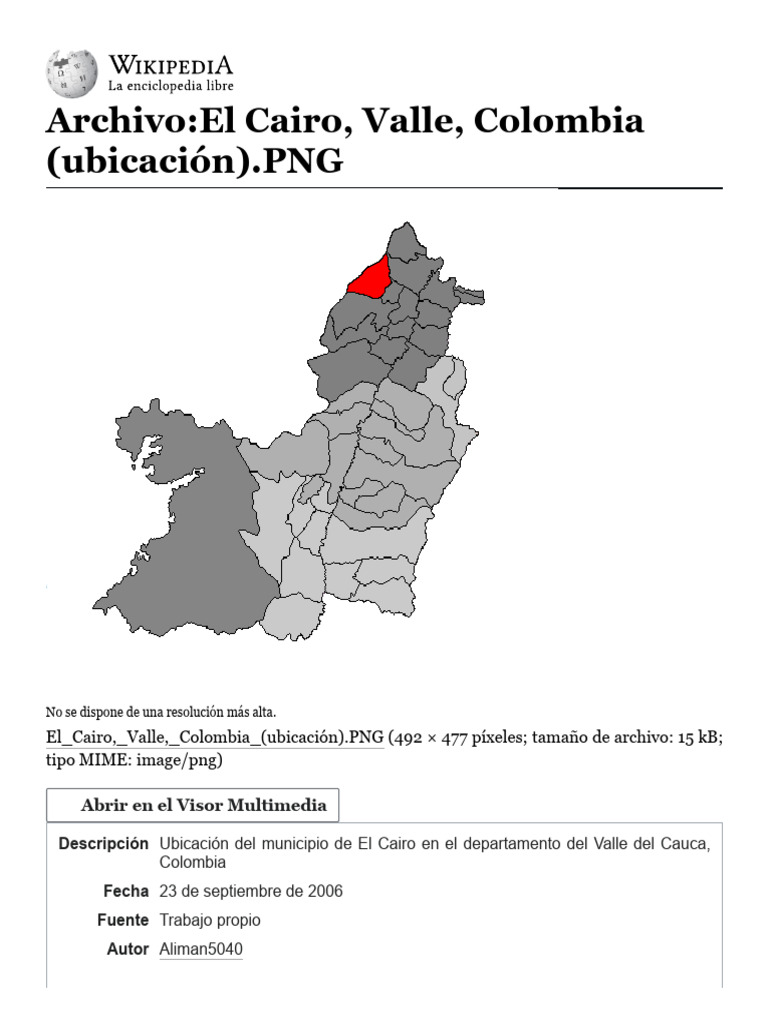 Ubicación de El Cairo, Valle del Cauca | PDF | Informática