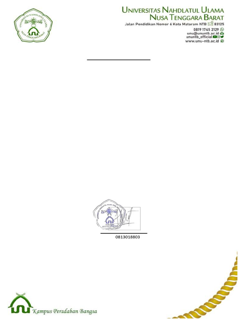 0124 Surat Rekomendasi KKN Prodi S1 PGSD New - 240419 - 120613 | PDF