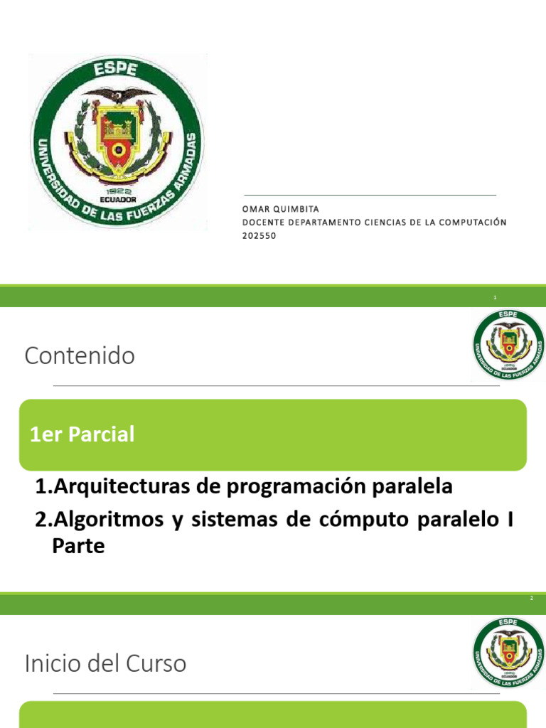 Computación Paralela Arquitecturas | PDF | Unidad Central de procesamiento | Computación paralela