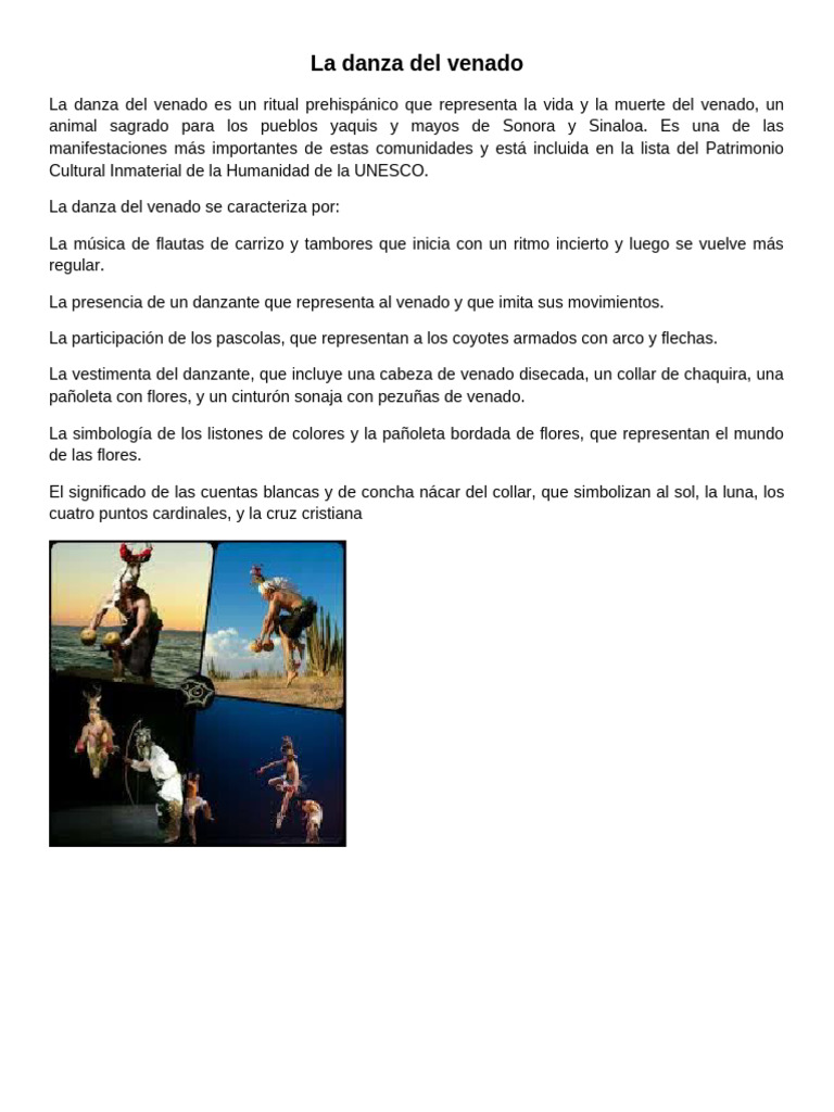 La Danza Del Venado | PDF