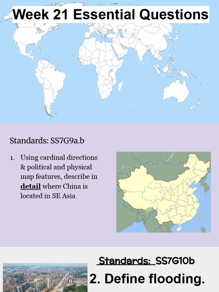Week 21 Essential Questions | PDF