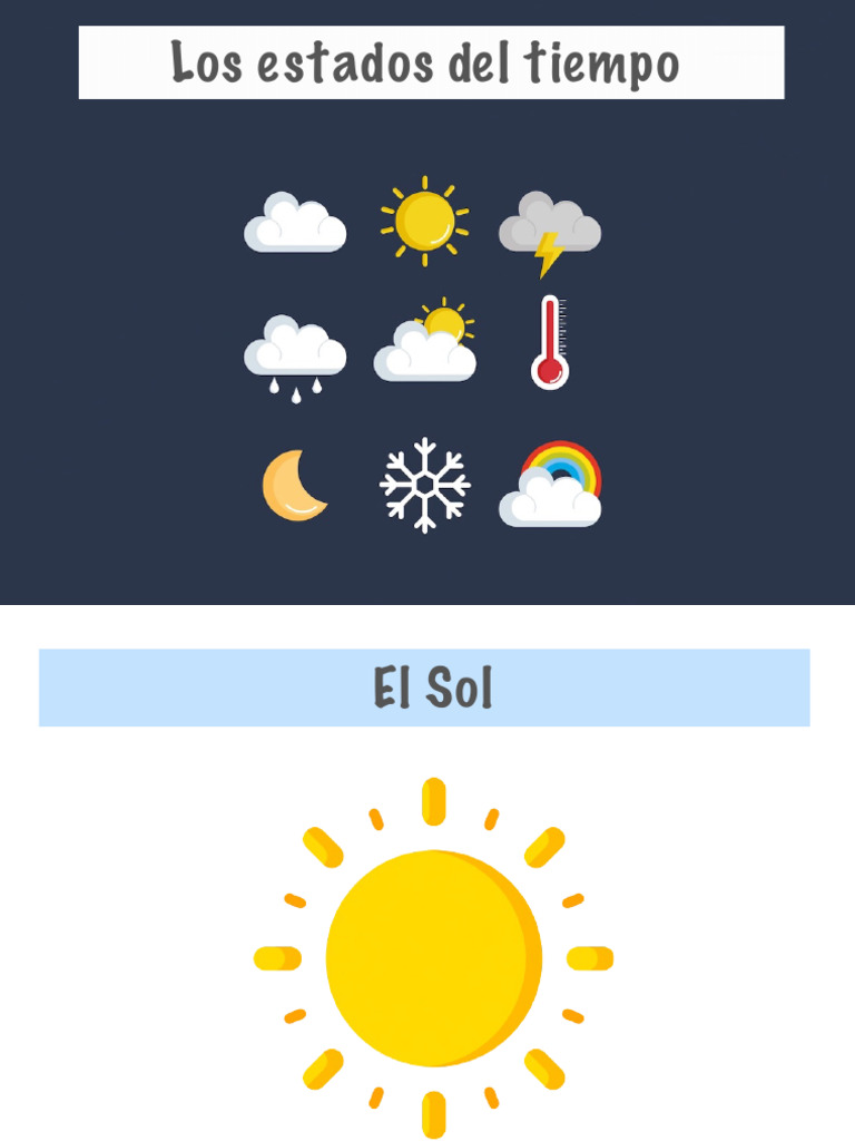 Los Estados Del Tiempo Flashcards Clases ELE | PDF