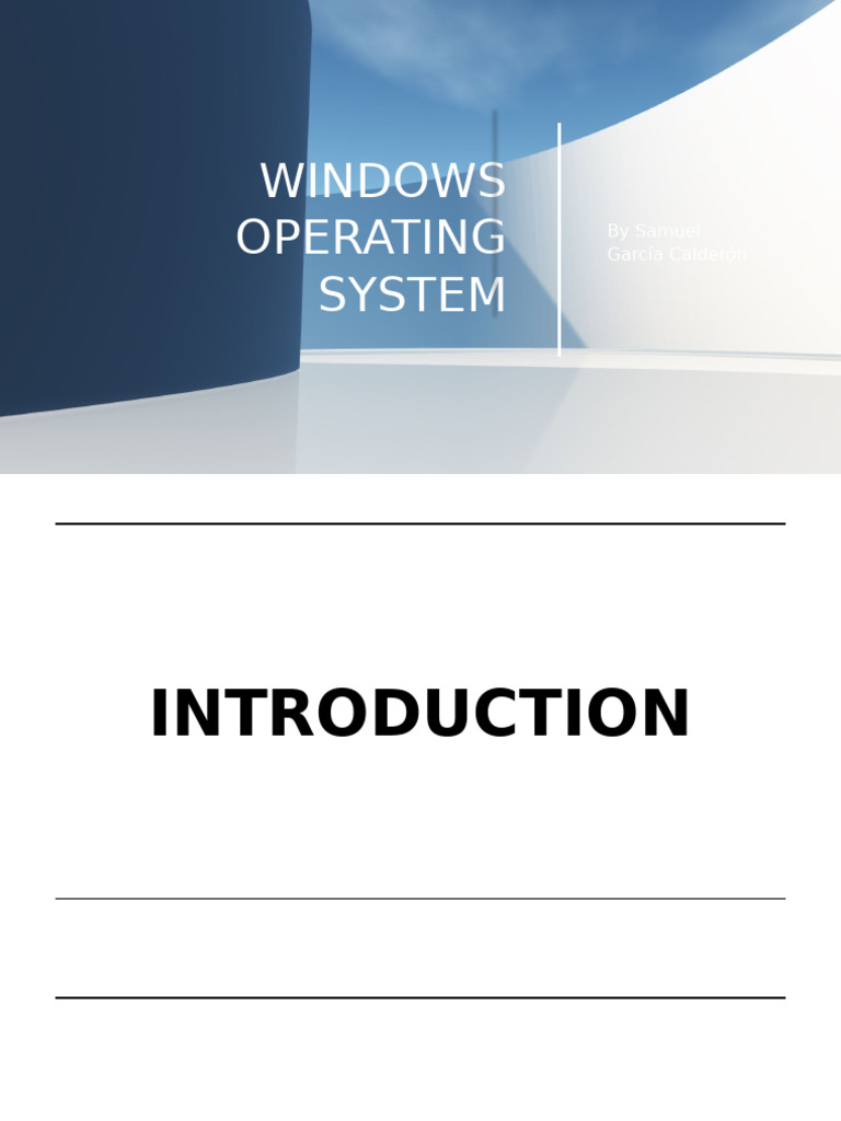 Windows Operating System | PDF