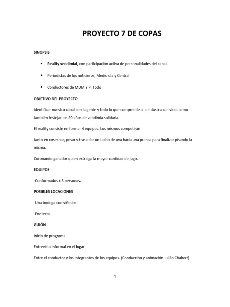 Proyecto 7 de Copas - Ariel Biondolillo | PDF