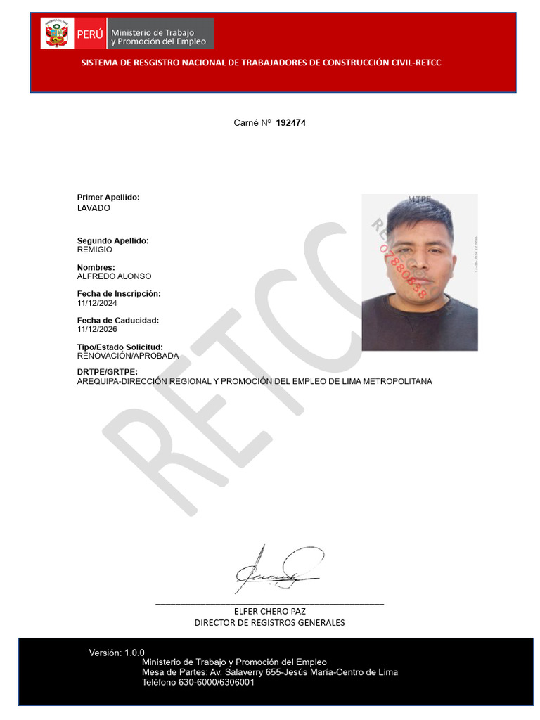 Qr Retcc Lavado Remigio | PDF