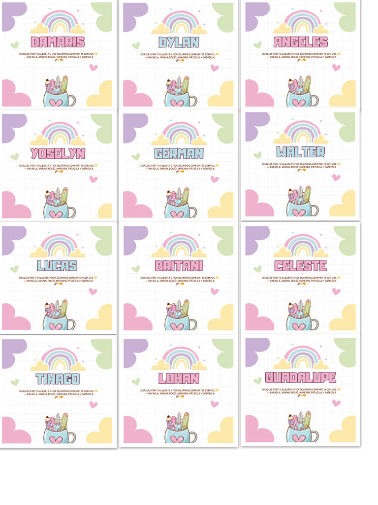 Tarjetitas PDF | PDF