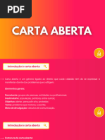 Modelo Carta Aberta | PDF