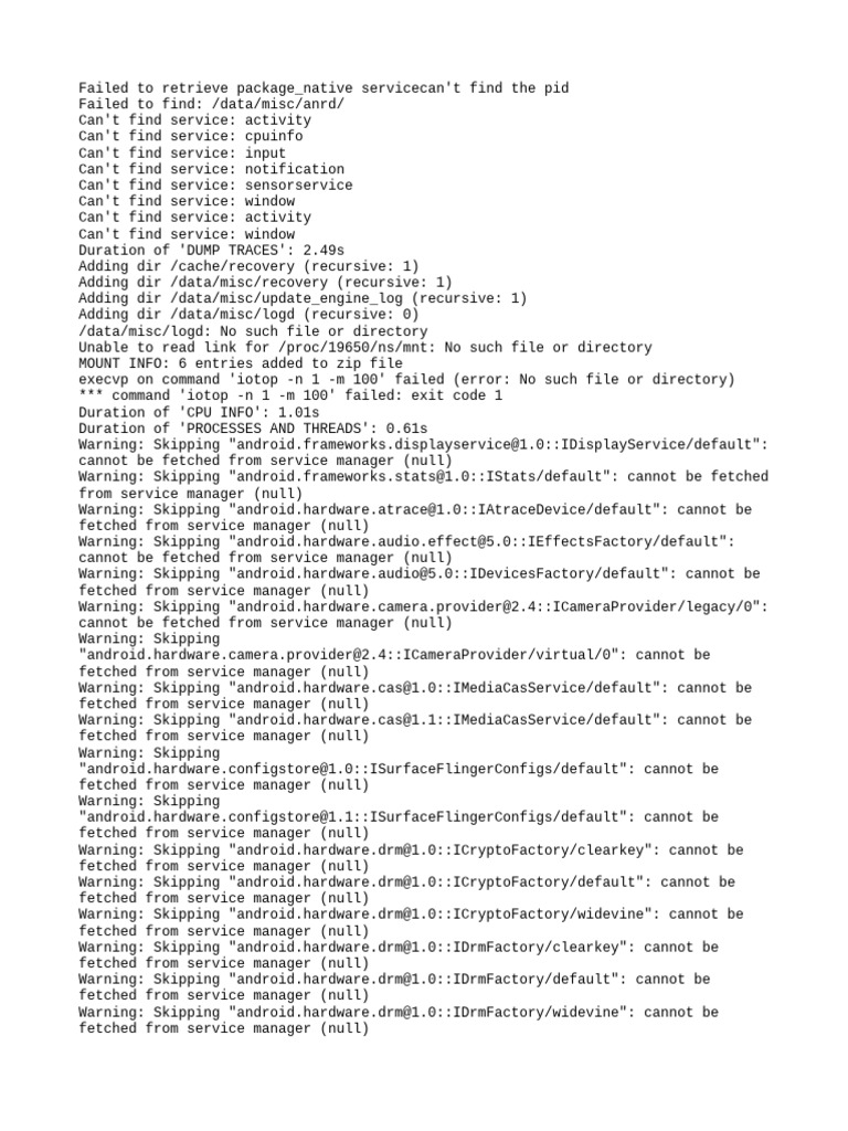Bugreport STK L21M HUAWEISTK L21 2024 09 24 01 57 26 Dumpstate - Log 18800 | PDF | Computer ...
