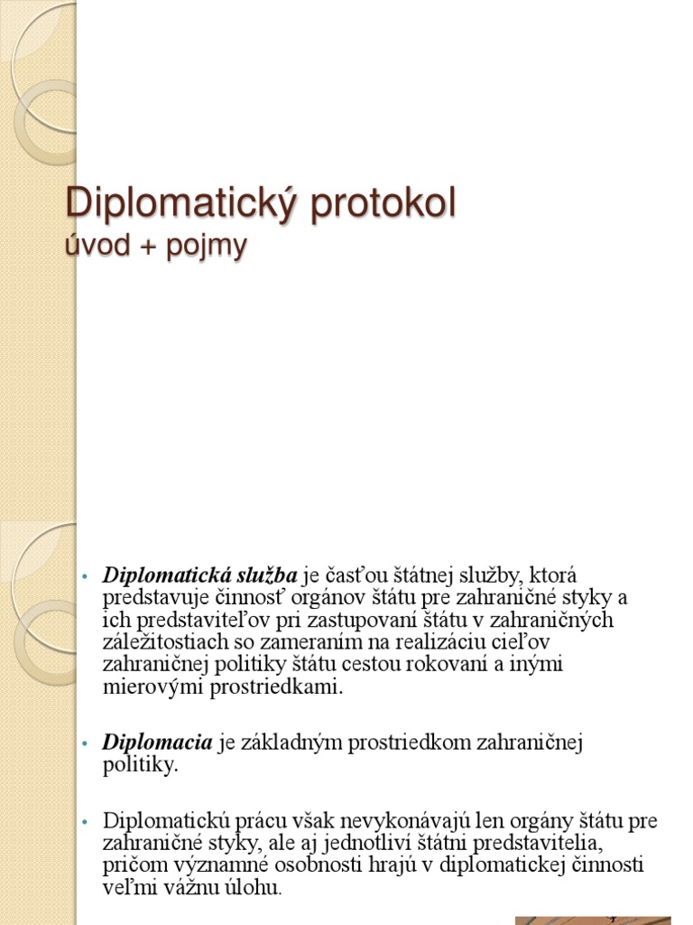 Diplomaticky Protokol | PDF