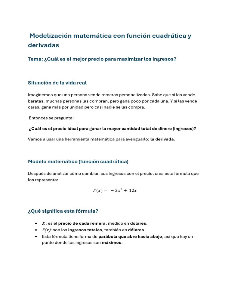 Modelo Matematico | PDF