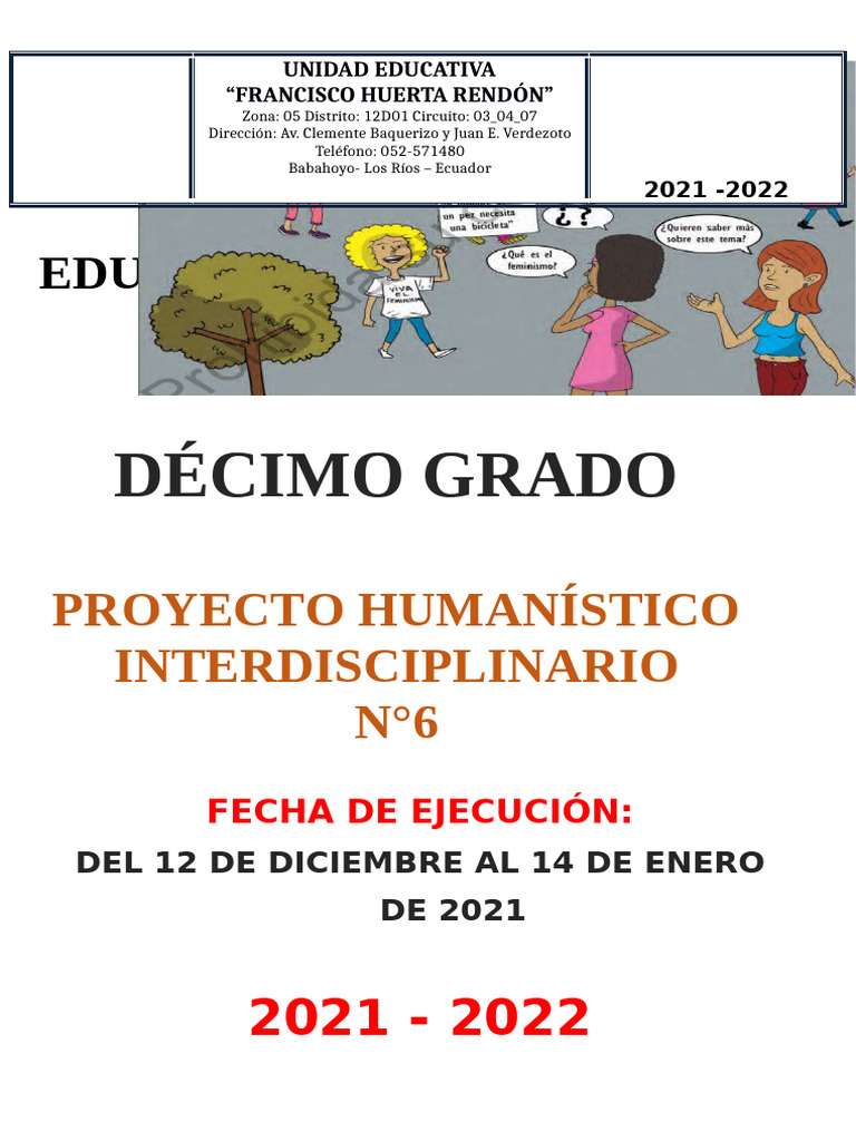 Proyecto 5 H - C Décimo Patty | PDF | Abuso infantil | Violación