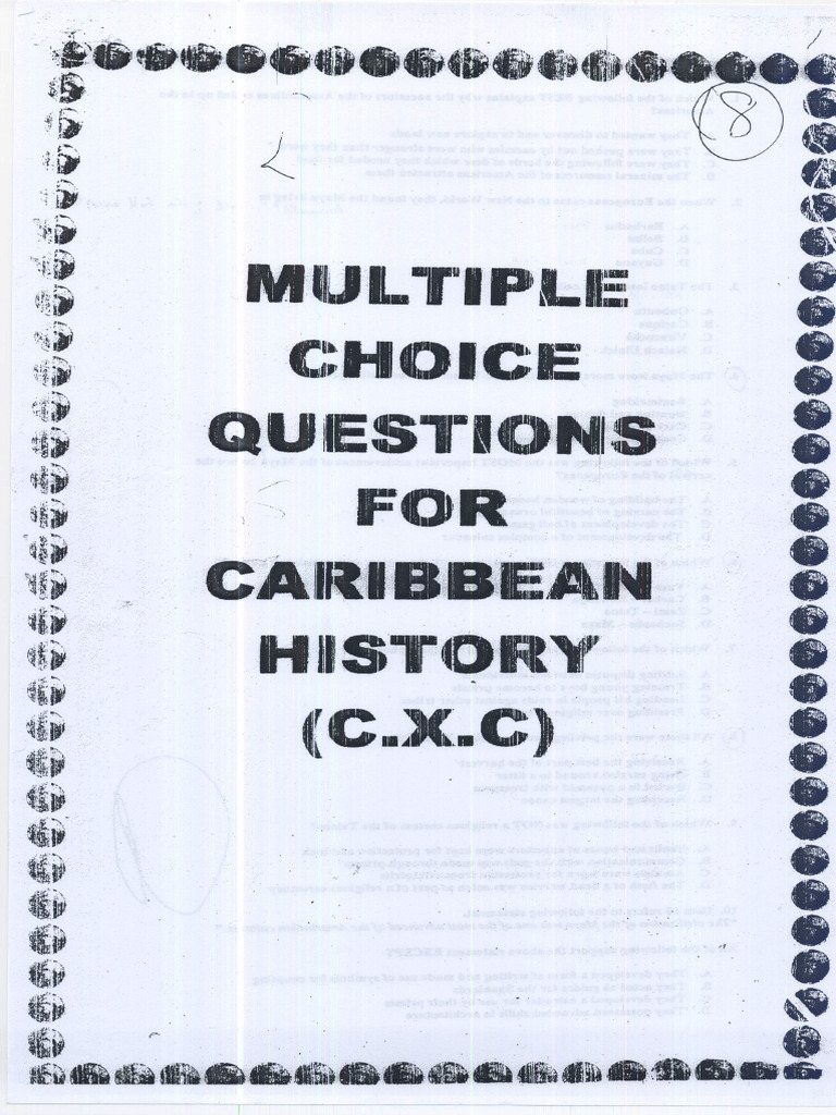 History All Topic Multiple Choice No Answers | PDF