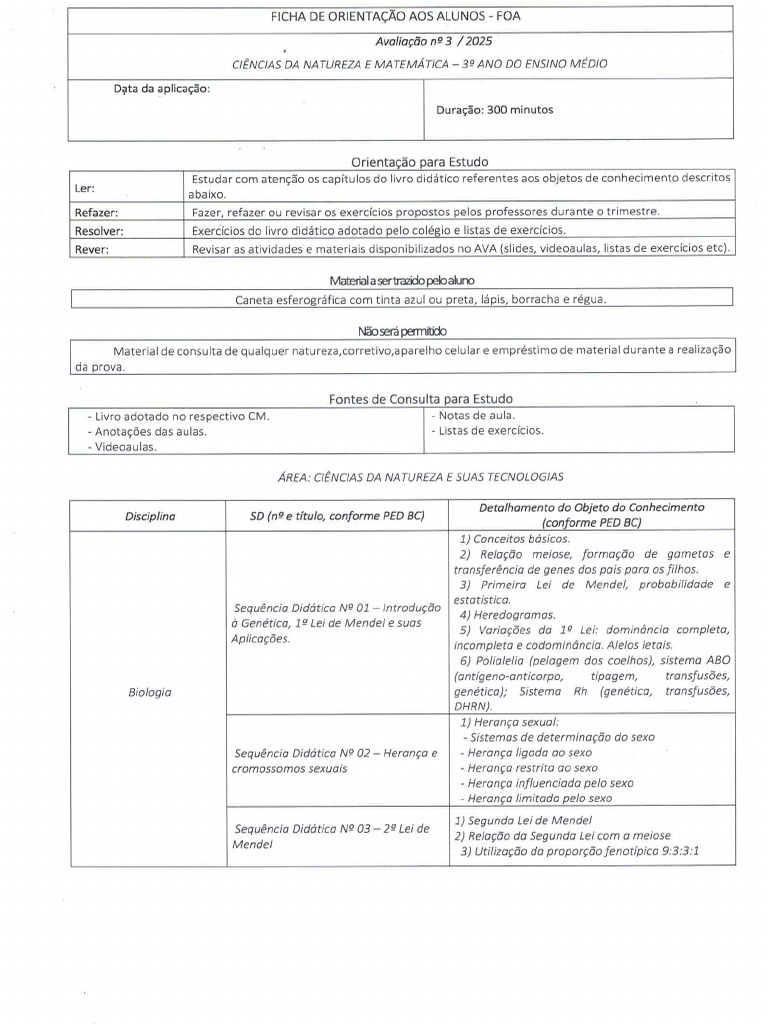 Foa a3 Cien Natu_mat 3 Ano | PDF