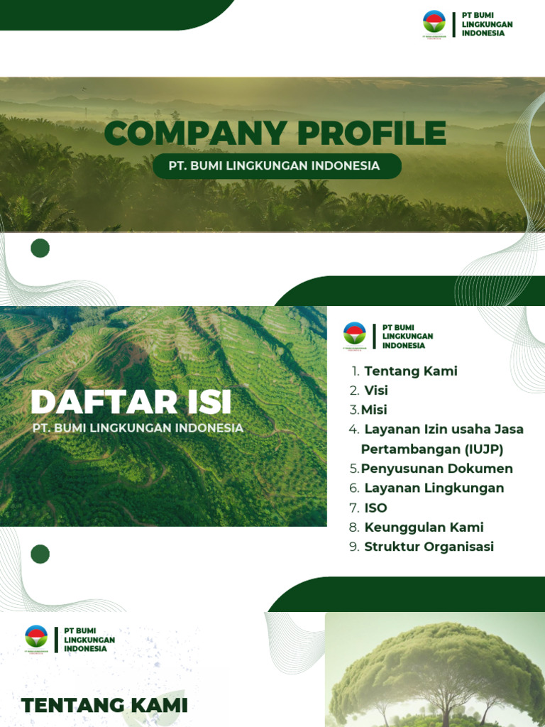 Compro PT Bumi Lingkungan Indonesia | PDF