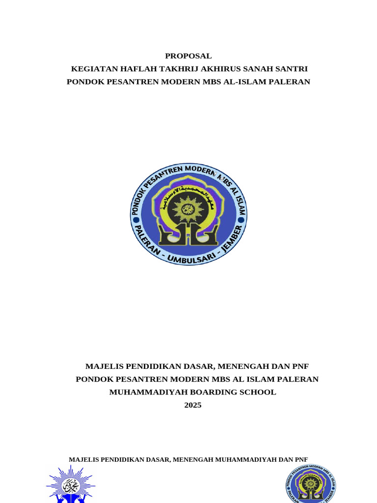 Proposal Wisuda Mbs 2025 | PDF