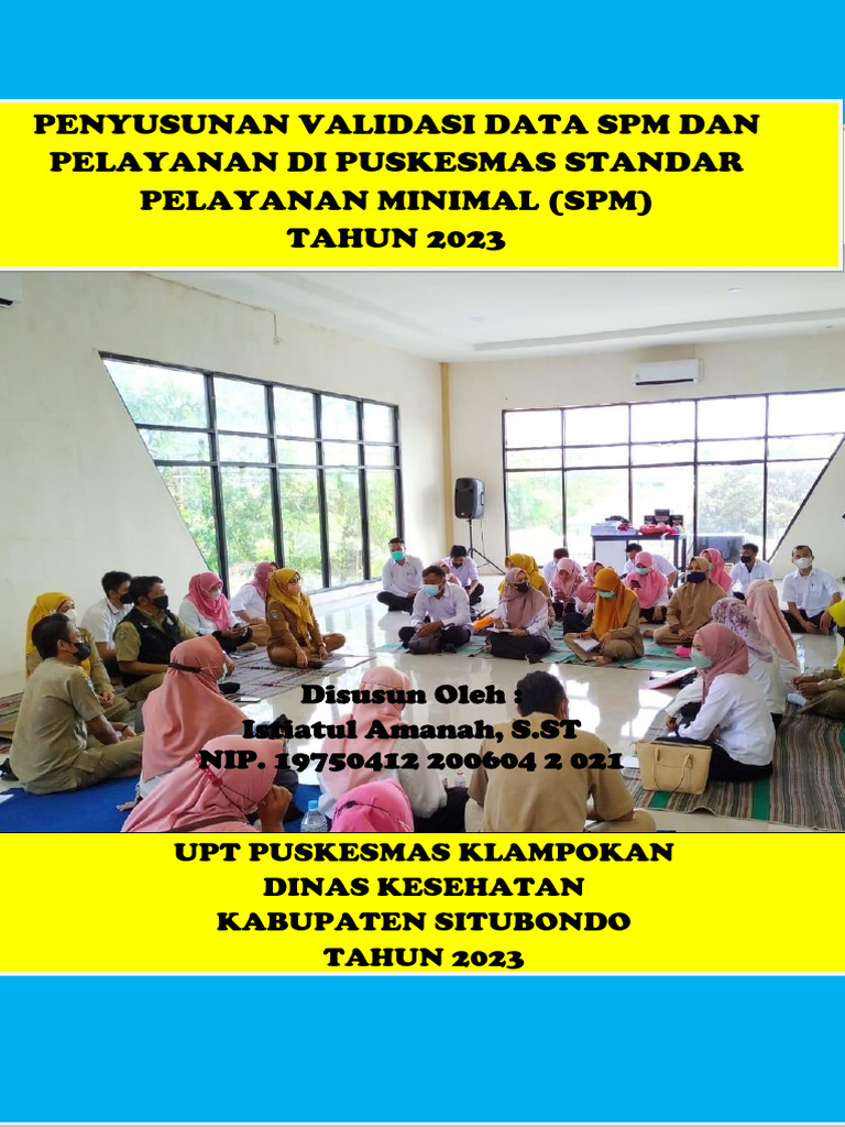 3.penyusunan Validasi Data SPM Dan Pelayanan Di Puskesmas Tahun 2023 | PDF