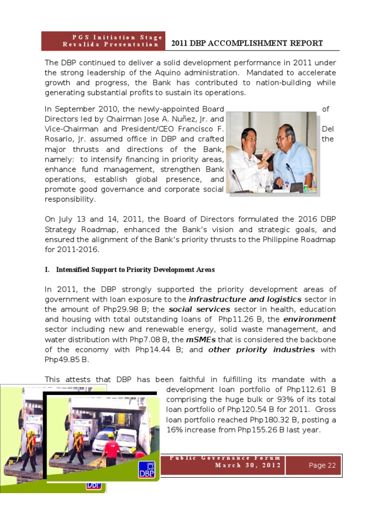 DBP Accomplishment Report | PDF | Clean Development Mechanism | Waste