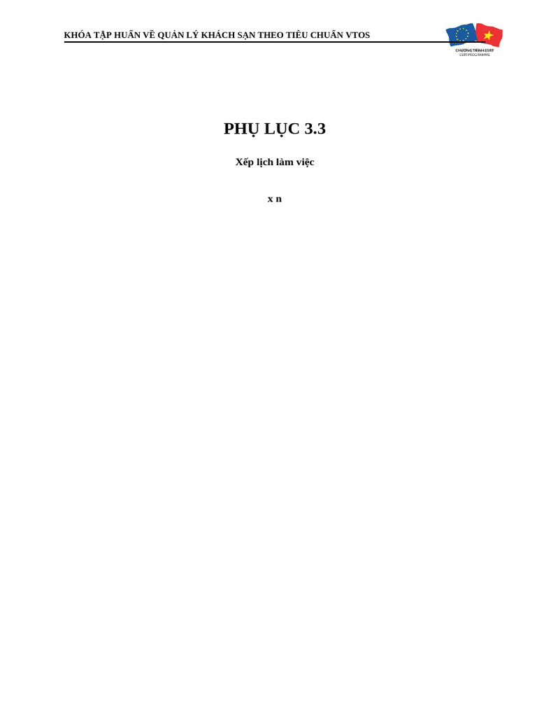 T3 Handout 3 Xep Lich | PDF
