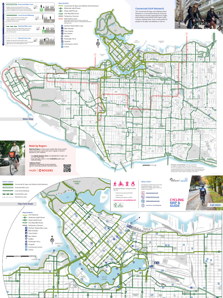 Vancouver Bike Path and Lane Map | PDF | Cycling Infrastructure | Transport
