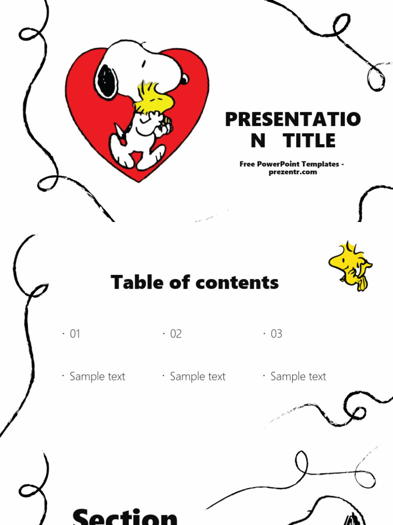 Snoopy PowerPoint Template Guide | PDF