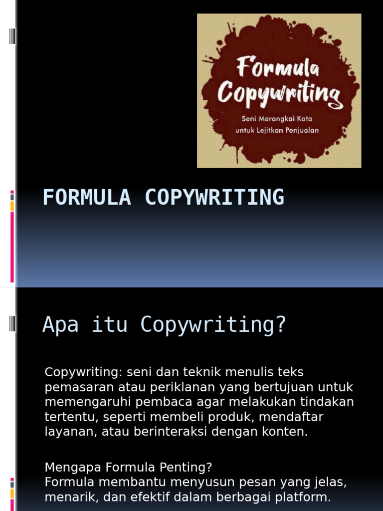 15 Formula Copywriting | PDF