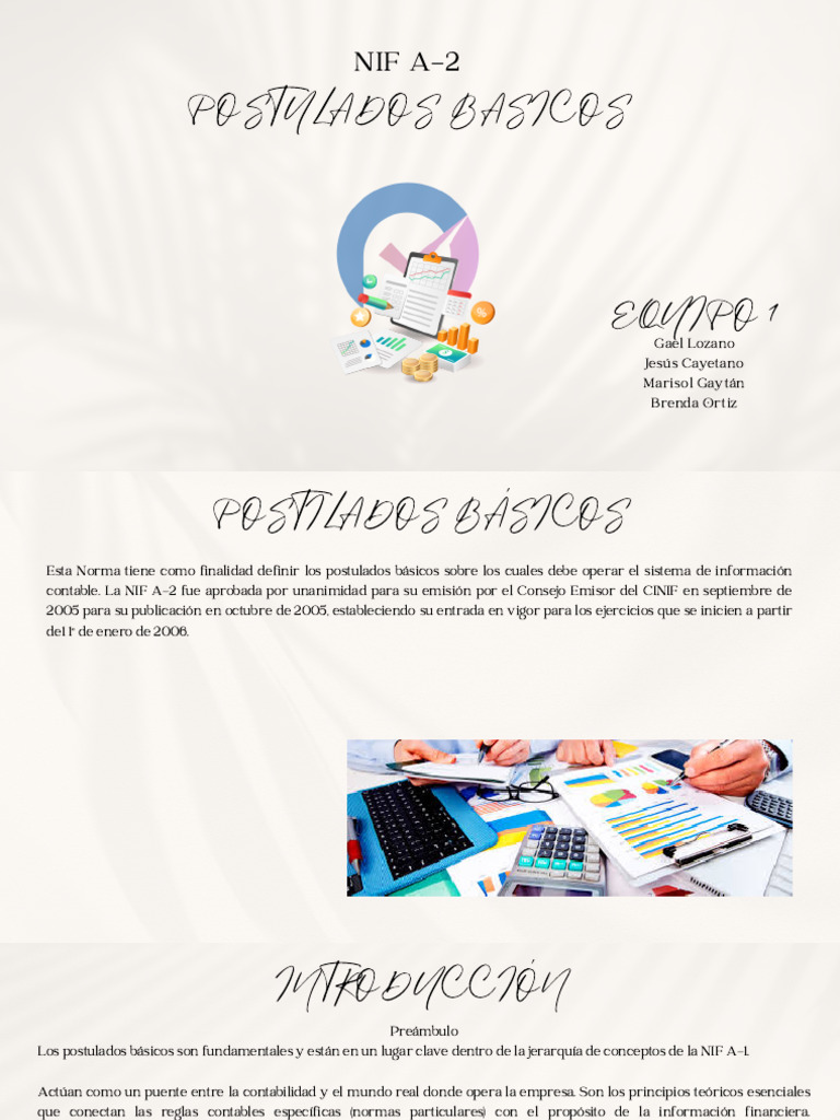 NIF A-2 Postulados Básicos | PDF | Contabilidad | normas ...