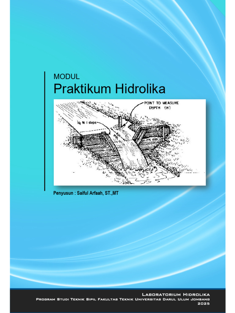 Modul Praktikum Hidrolika Saluran Terbuka | PDF