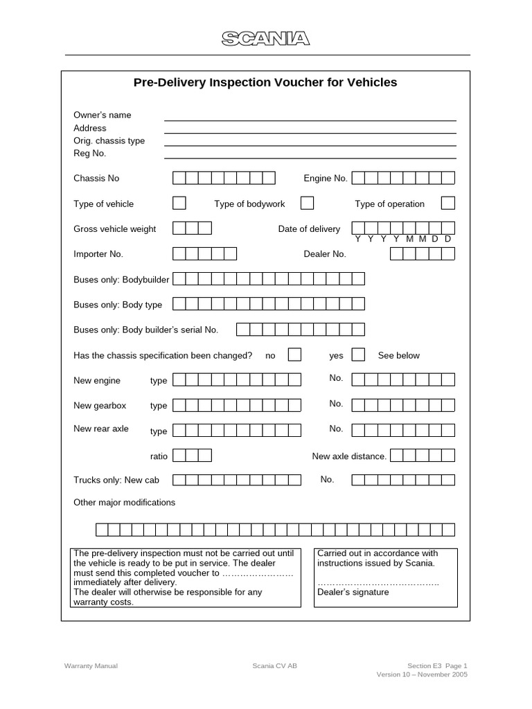 PDI Report & Guidance Pengisian | PDF | Truck | Bus