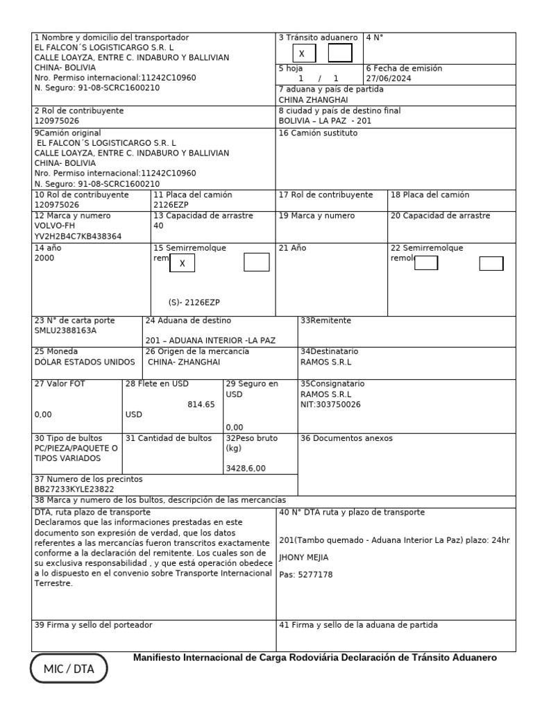 MIC DTA Terminado | PDF | aduana
